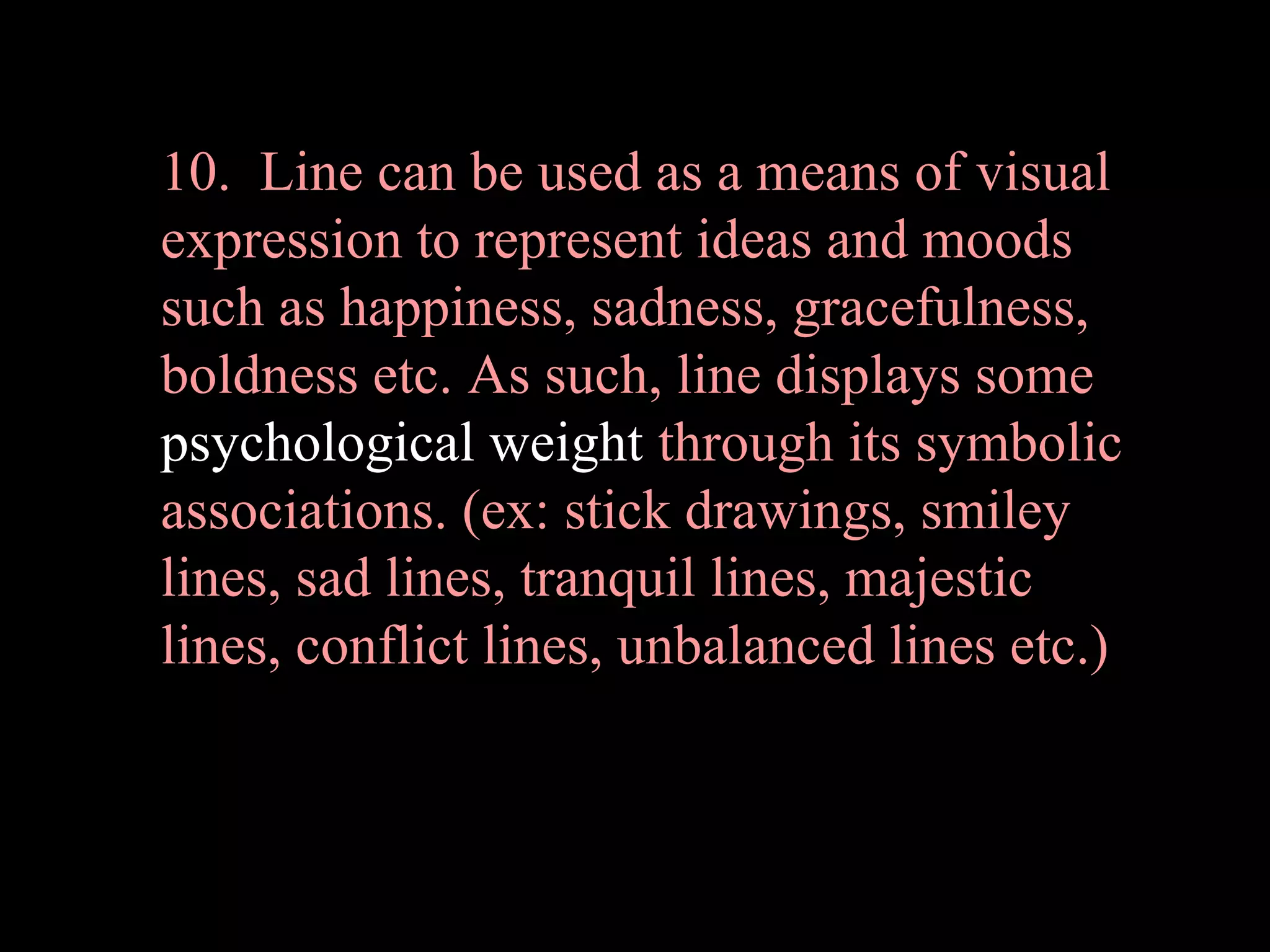 12 the visual elements -line | PPT