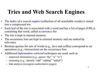 data structure and algorithm notes - tries | PPT