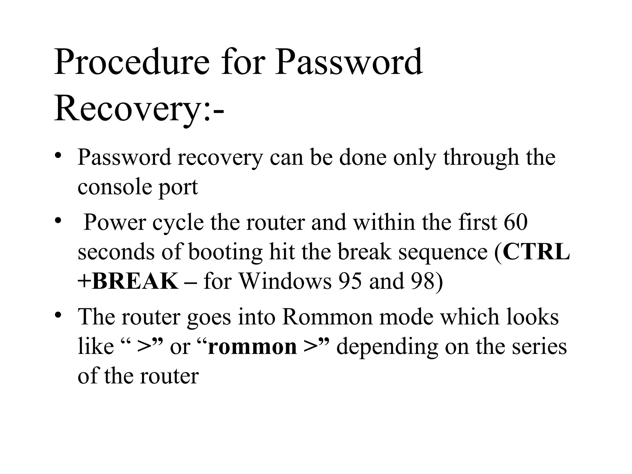 CCNA- part 12 troubleshoot | PPT | Operating Systems | Computer Software and Applications