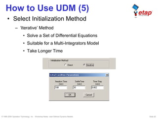 ETAP - udm - User-Defined Dynamic Models | PDF
