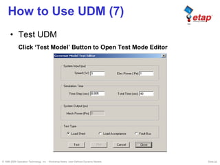 ETAP - udm - User-Defined Dynamic Models | PDF