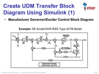 ETAP - udm - User-Defined Dynamic Models | PDF