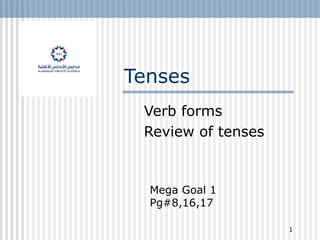 12-Verb-Tenses Review week 9 presentation | PPT