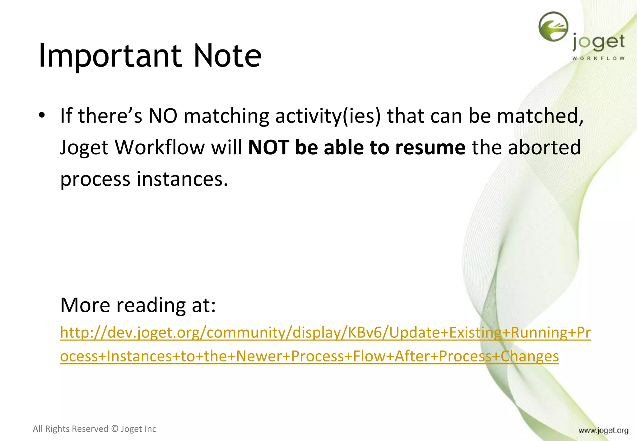 Joget Workflow v6 Training Slides - 12 - Version Control | PPT
