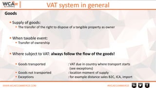 Changes in the EU VAT System Affecting eCommerce | PPTX