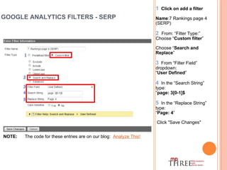 12 web-analytics part-2-filters-serp | PPT