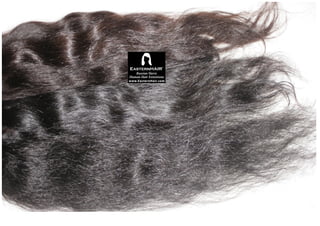 Natural Strong Coarse and Slight Wavy Human Hair | PPT