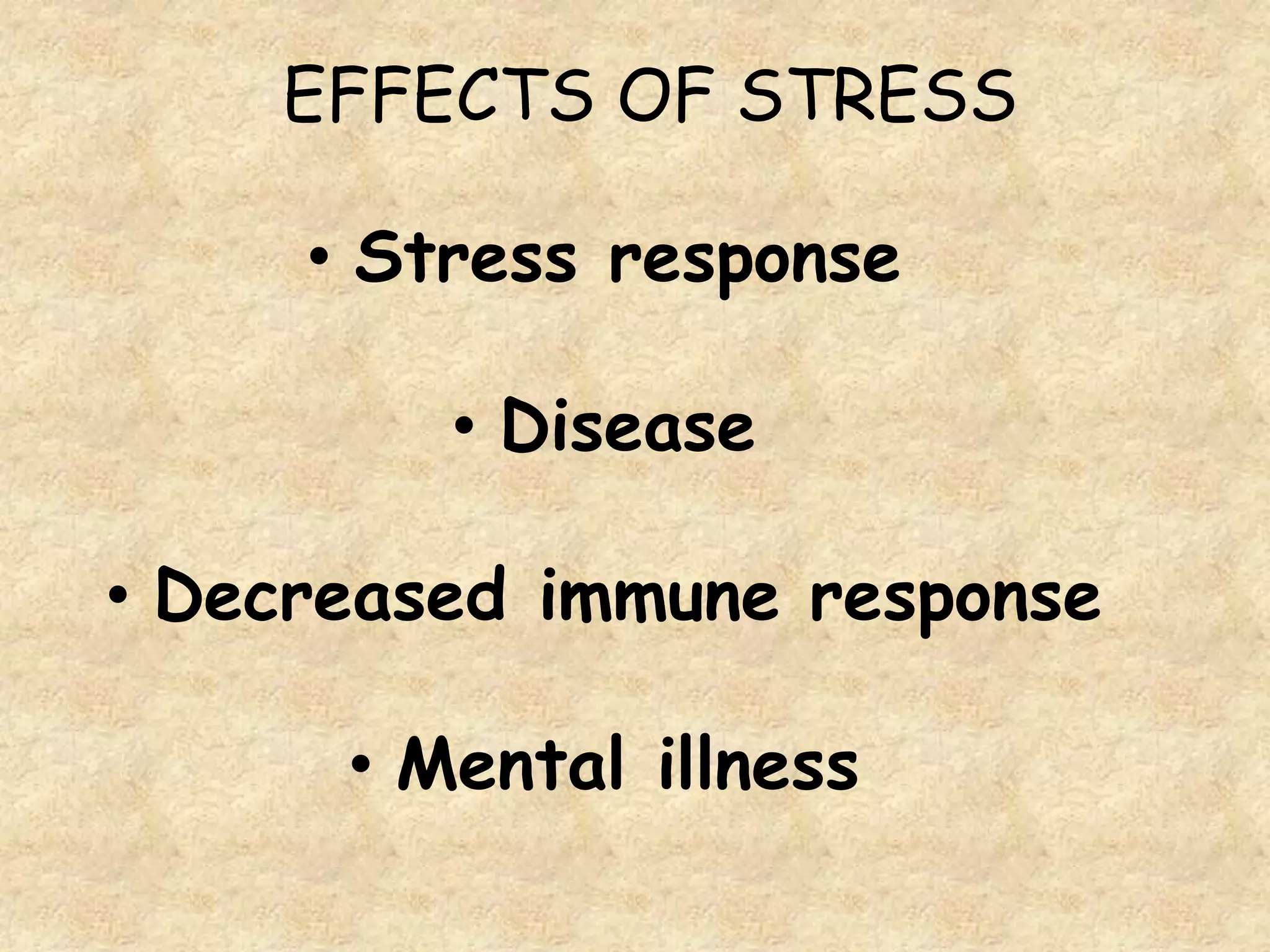 120. causes and effects of stress | PPTX