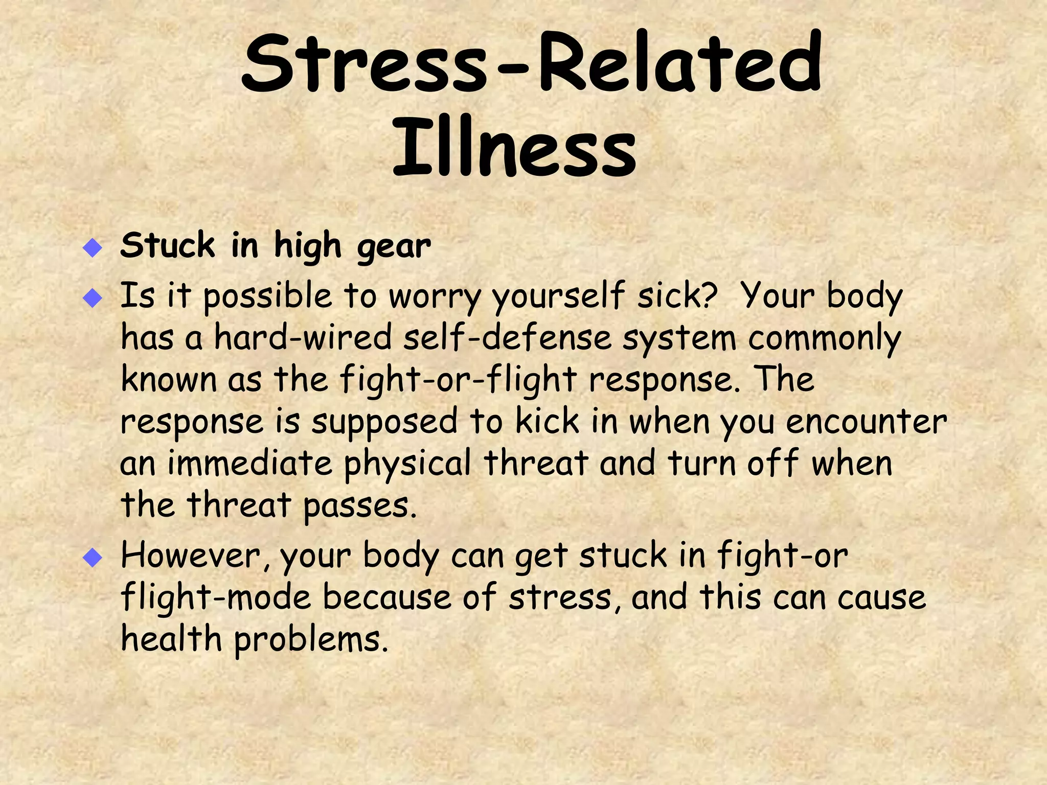 120. causes and effects of stress | PPTX