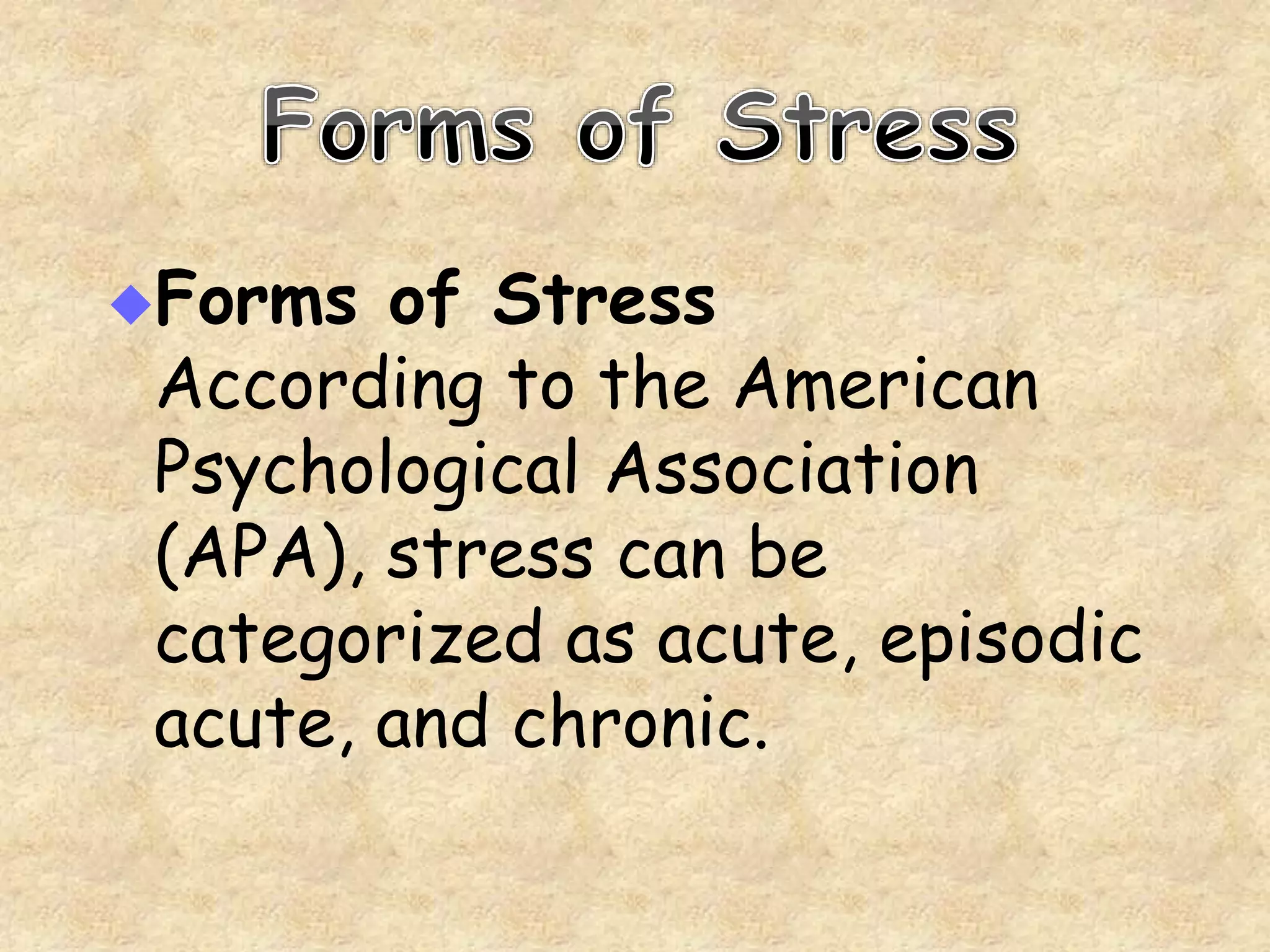 120. causes and effects of stress | PPTX