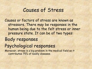 120. causes and effects of stress | PPTX