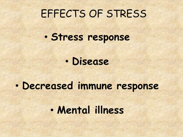 120. causes and effects of stress | PPTX
