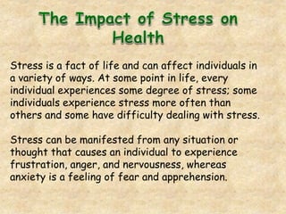 120. causes and effects of stress | PPTX