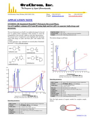 120 STYROS® 2R Simulated-Monolith™ Polymeric Reversed Phase. Use of ...
