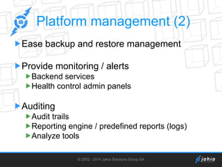 JahiaOne - Roadmap | PPT