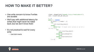 ReadConcern and WriteConcern | PPT