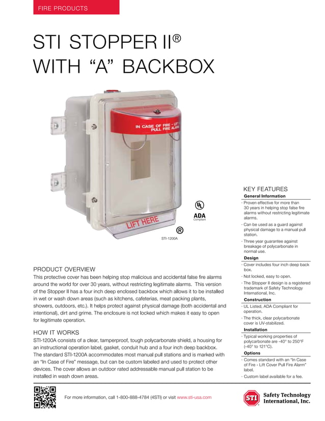 STI 1200-A Data Sheet | PDF