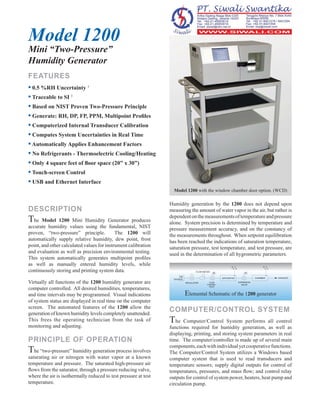 Brosur Thunder Scientific | Model 1200 | Humidity Generator | PDF
