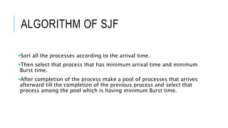 Shortest Job First | PPTX