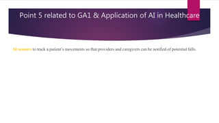 Application of ai in healthcare | PPTX