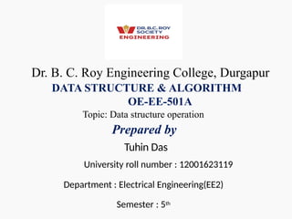 DSA and data structure operationdfgrhdhdfgdgerg | PPTX