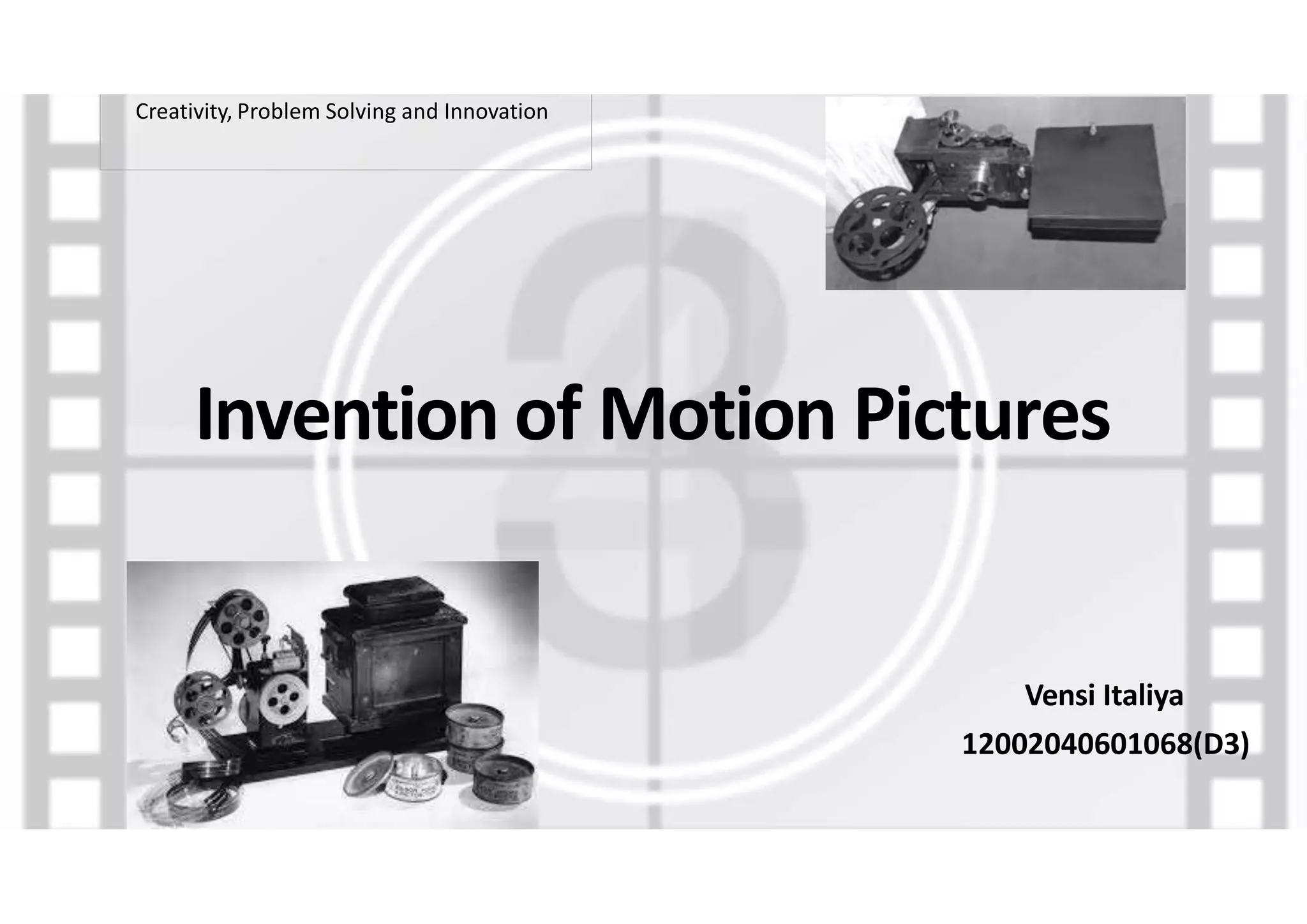 motion picture.pptx | Cameras and Camcorders | Consumer Electronics