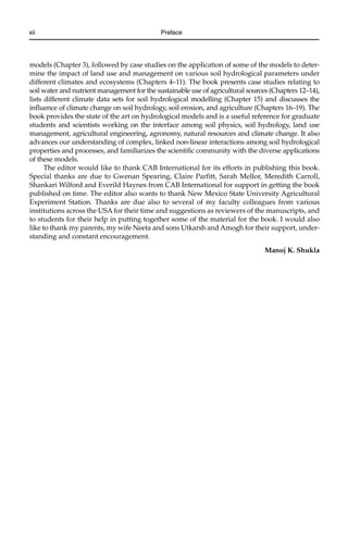 Soil Hydrology Land Use And Agriculture Measurement And Modelling Manoj ...