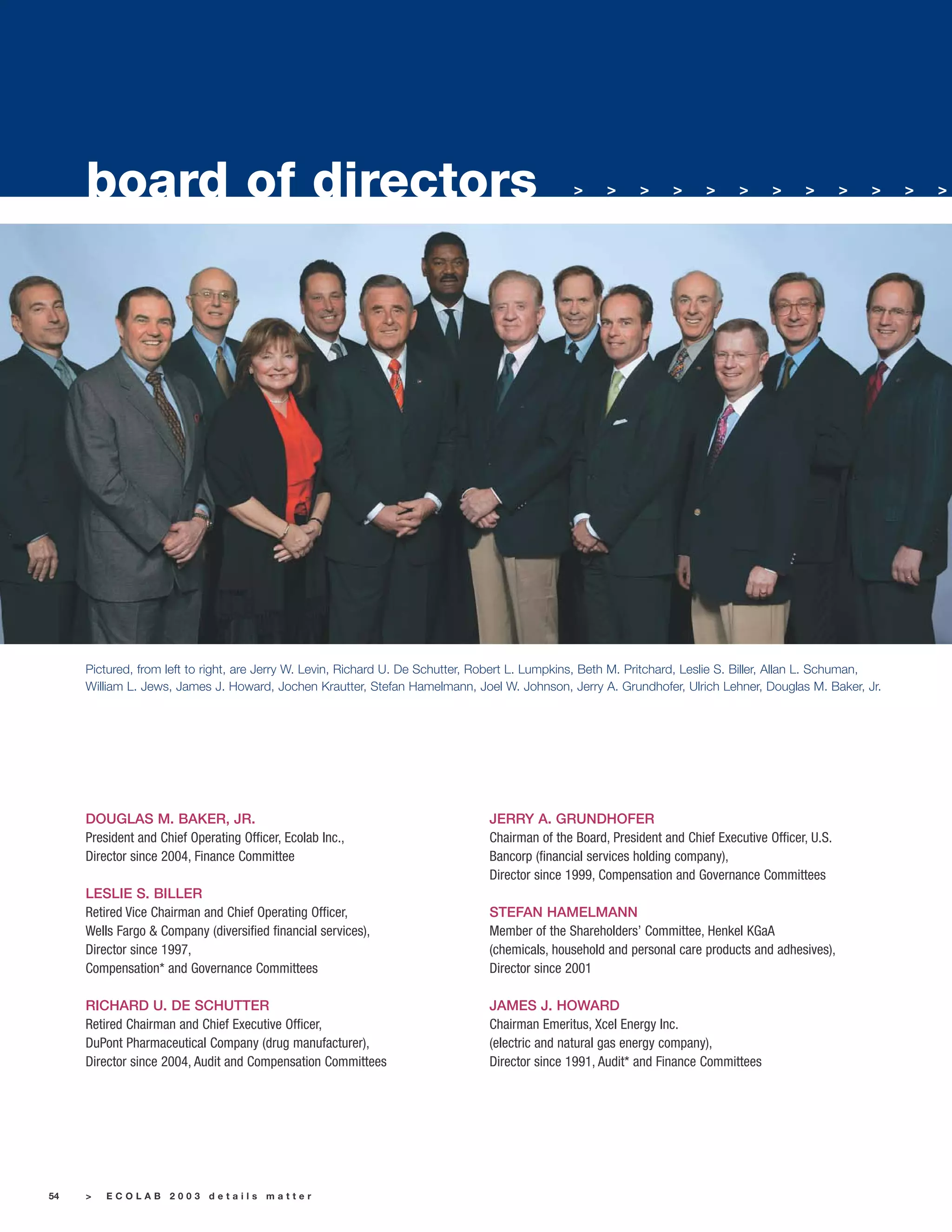 ecolab 2003board | PDF