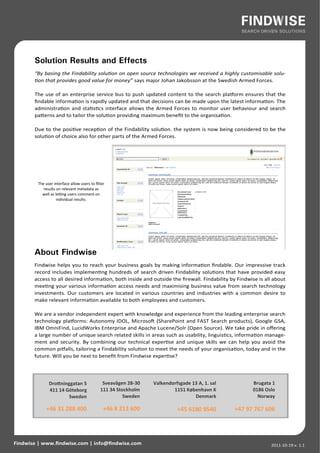 Enterprise Search Case Study: Swedish Armed Forces | PDF