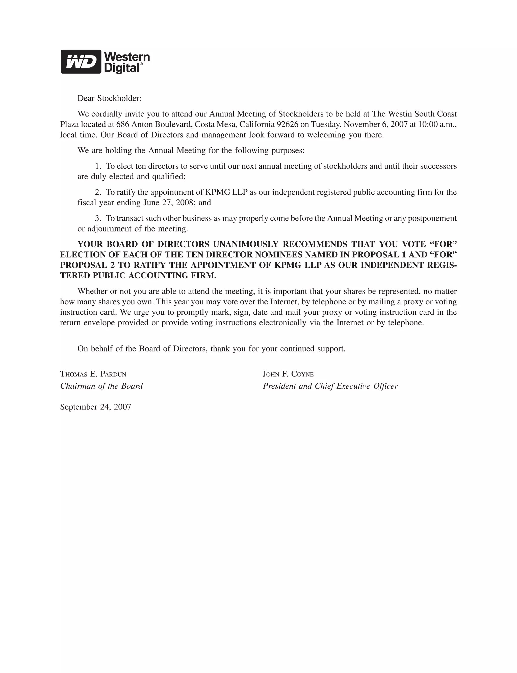 western digital proxy2007 | PDF