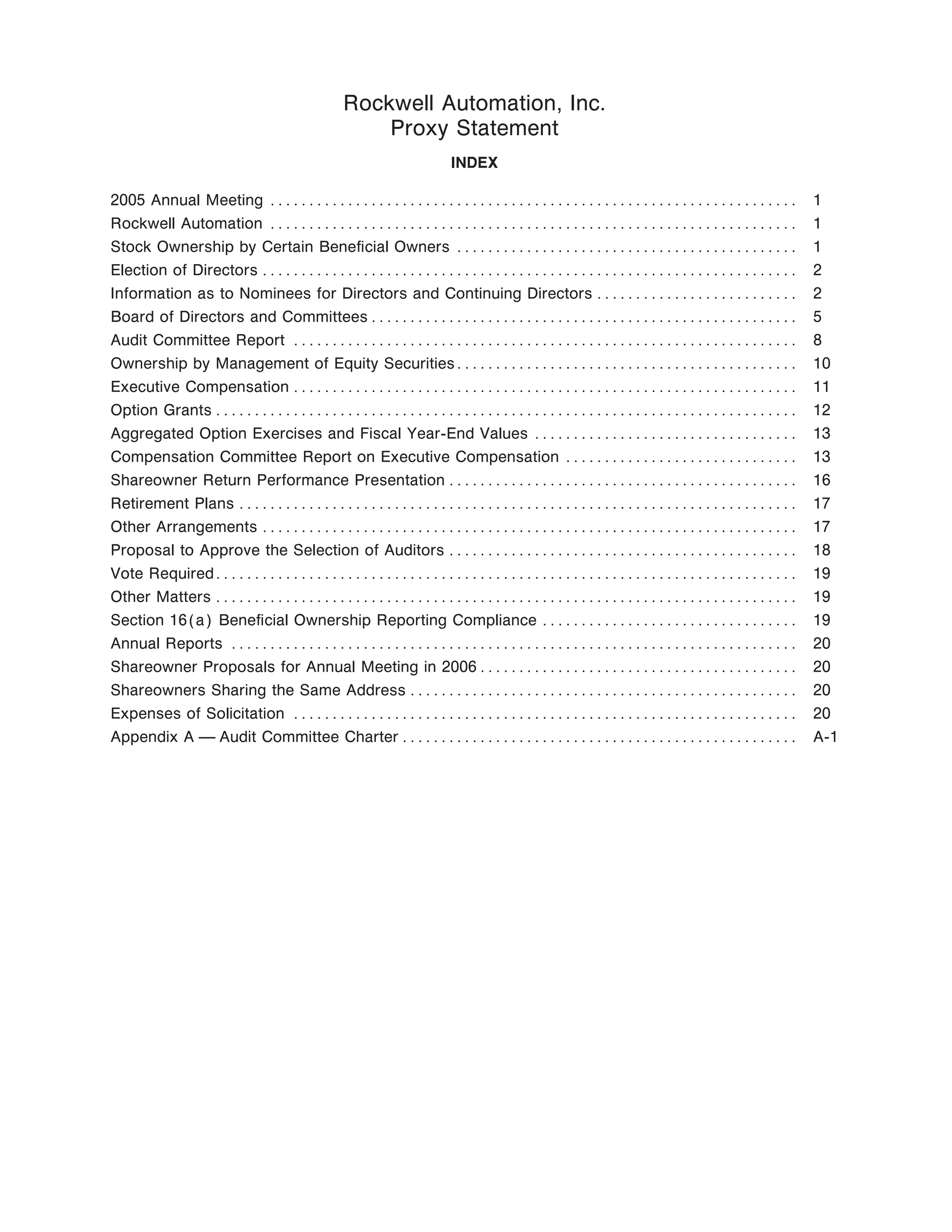 ROCKWELL AUTOMATION 2005_proxy | PDF