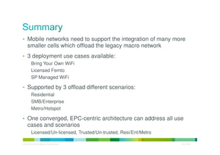 Converted Mobile Offload Architectures | PPT