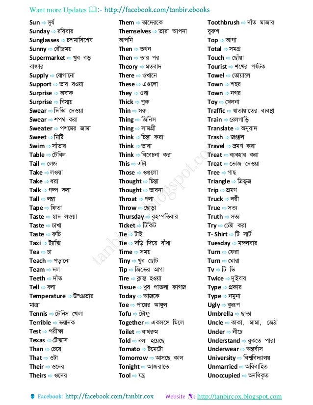 1200 Most Common english Vocabulary With Bangla Meaning 1200-most-common-english-vocabulary-with-bangla-meaning