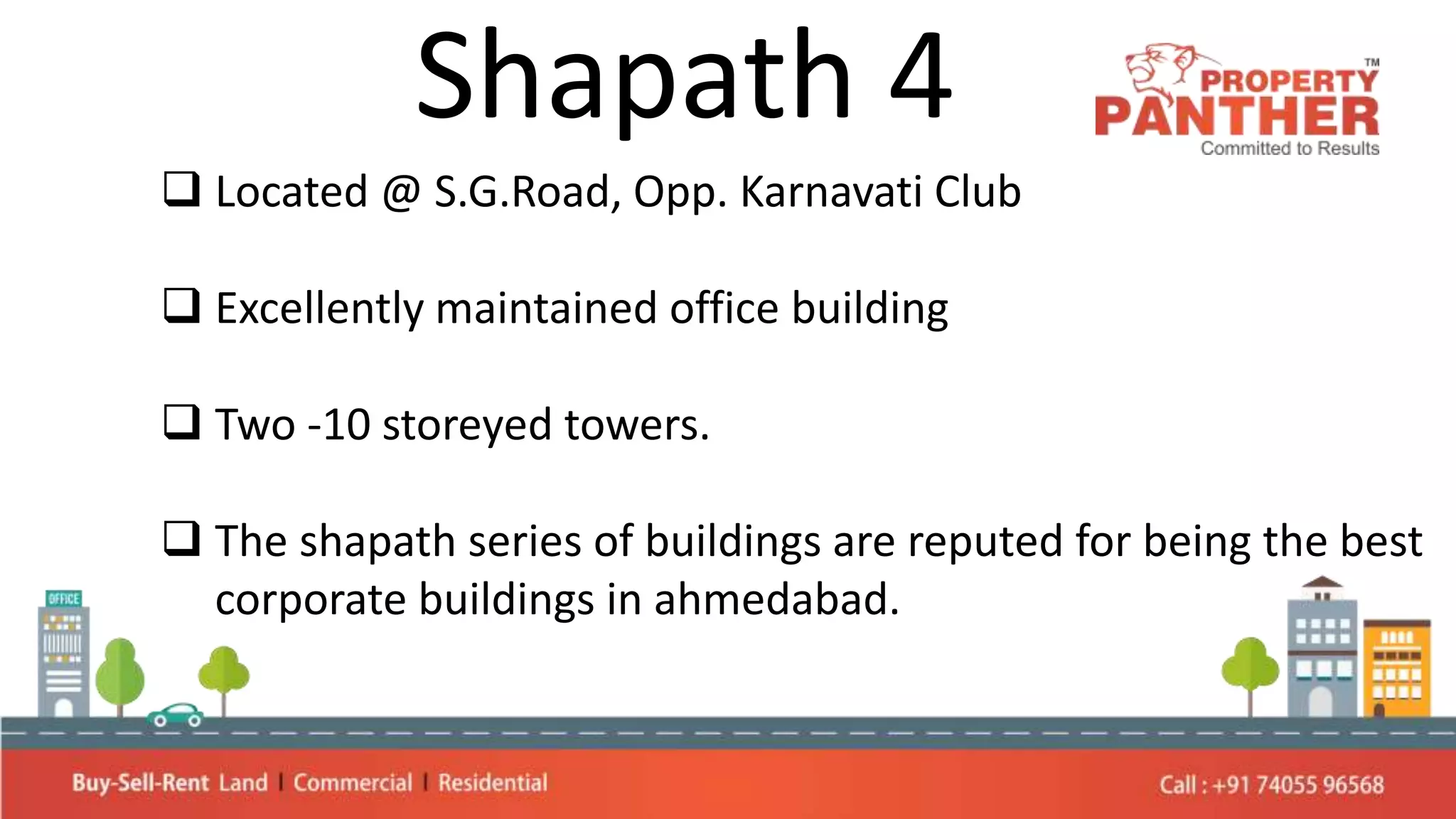 1200 sq ft furnished office for rent at shapath 4 sg highway | PPTX