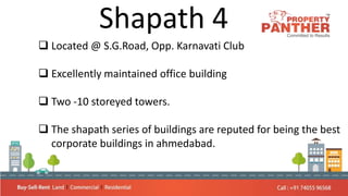 1200 sq ft furnished office for rent at shapath 4 sg highway | PPTX