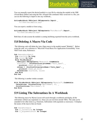 1200 Visual Basic Macro Examples | PDF