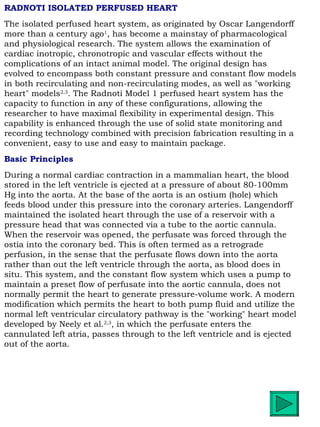 Langendorff System - 120102 | PPT | First Aid | Injuries