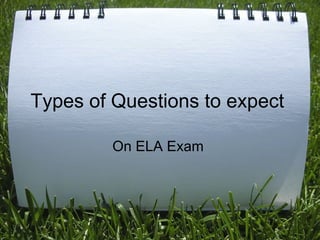 Types of Questions to expect | PPT