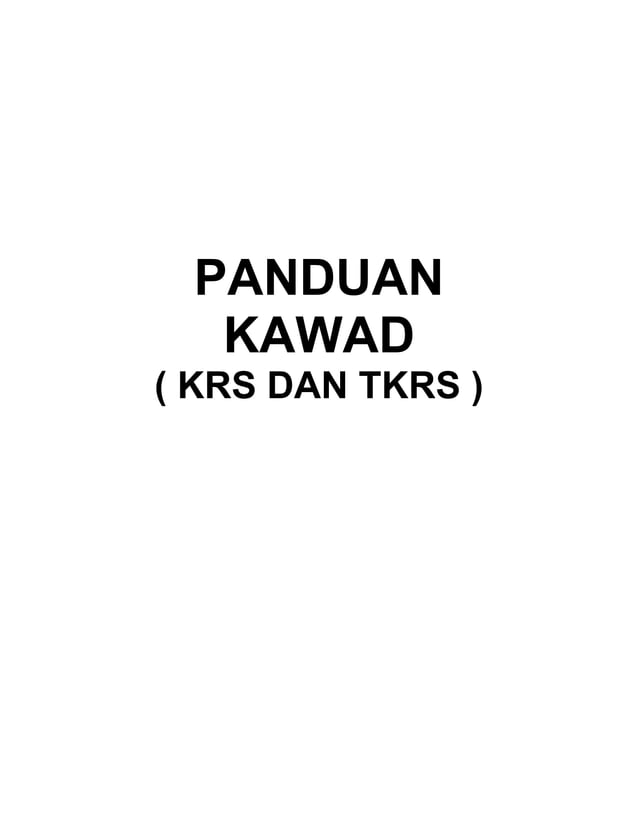 120105040 panduan-kawad-krs-dan-tkrs | DOC