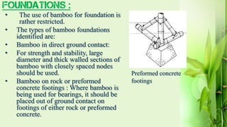 Bamboo as construction material | PPTX