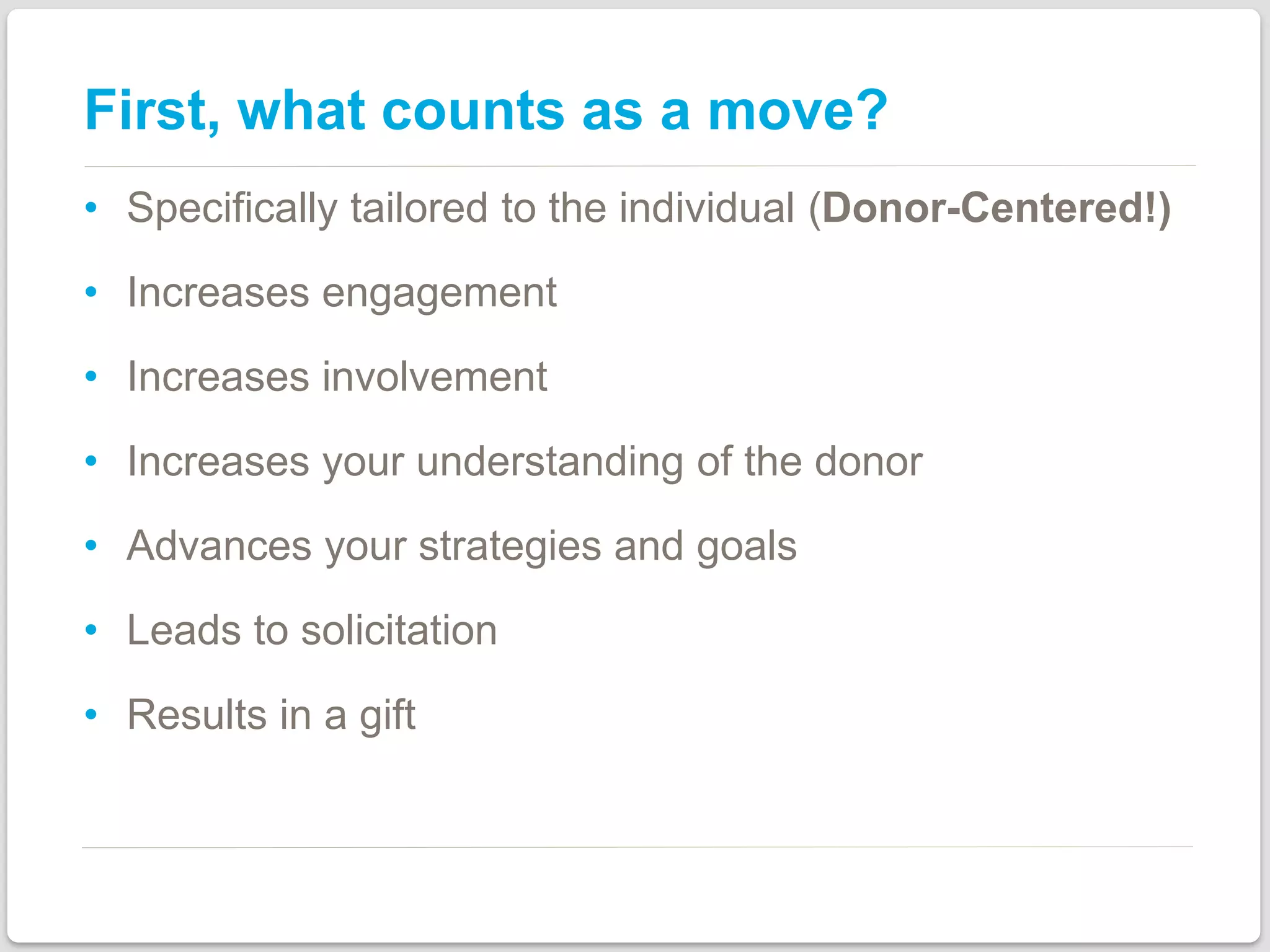 Major Gifts: Moves Management Made Easy | PDF