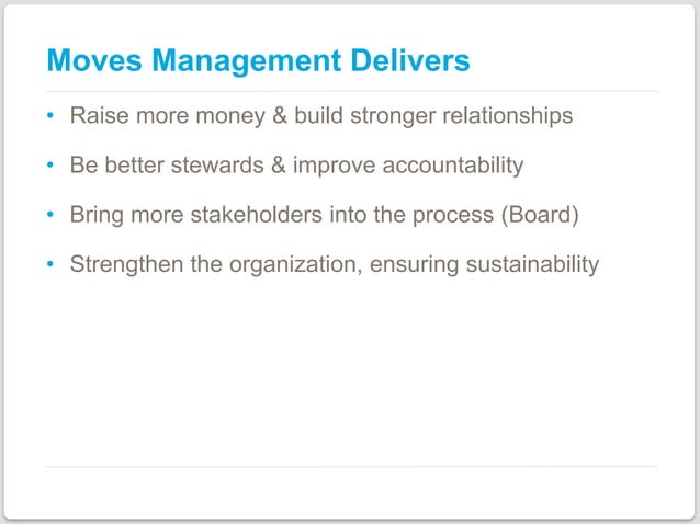 Major Gifts: Moves Management Made Easy | PDF | Non-Profit ...