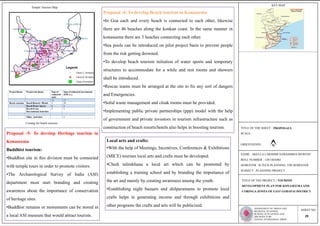 Toursim Development Plan for Konaseema and Coringa Zones Of East ...