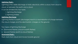 Lightning Discharge and Fundamentals of lightning Protection | PPTX