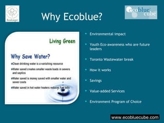 Ecoblue power point presentation | PPT