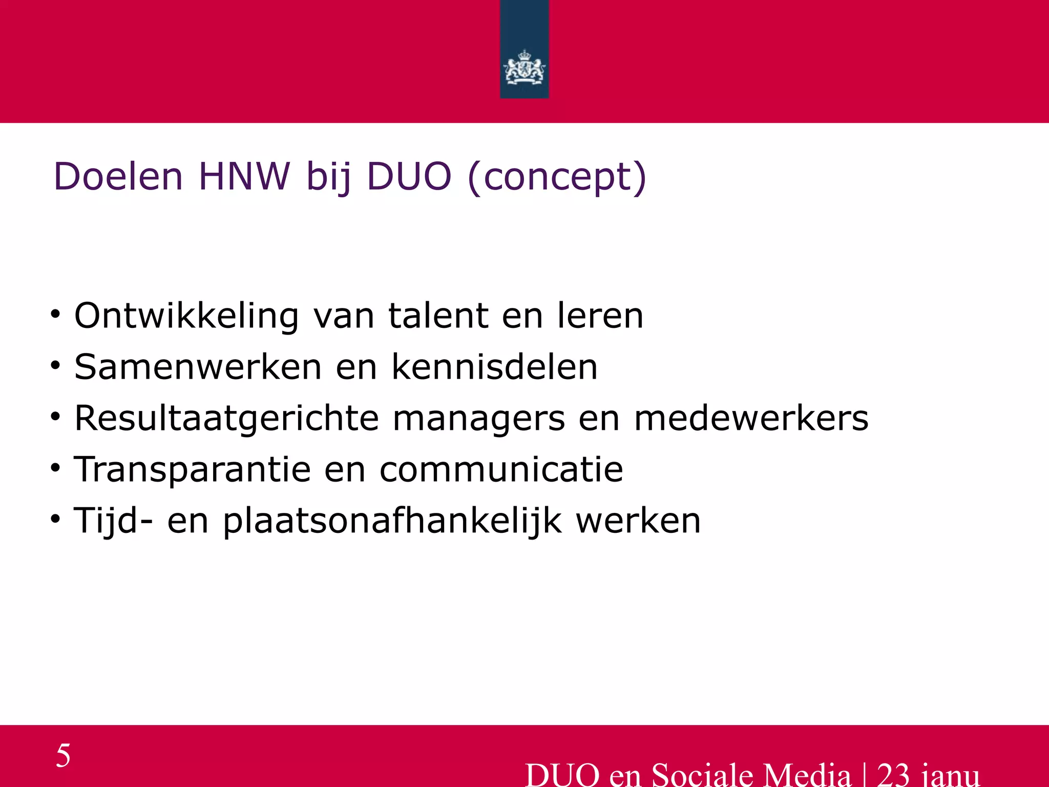 DUO en Social Media120123 smc050 | PPT
