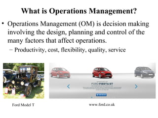 Operation Analysis - Process Mapping | PPT