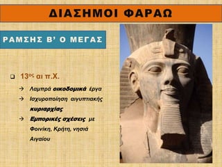 ΑΡΧΑΙΑ ΑΙΓΥΠΤΟΣ | PPTX