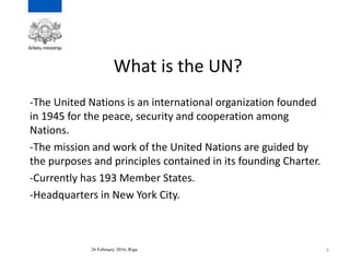 Introduction to the United Nations System | PPTX