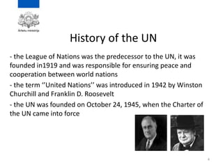 Introduction to the United Nations System | PPTX